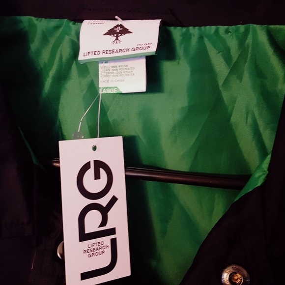 Lrg | Jackets & Coats | Lrg Logo Windbreaker Black New | Poshmark